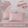 Jessy Home Bed Sheets Set 4 Piece Queen/Full Sheet Set Flesh Pink ...