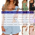 CIENVNSTG Solid Color 2 Piece Pajama Sets for Women Ruffle Tank Tops ...