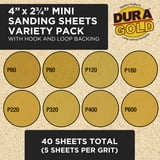 Dura-Gold 12-Piece Contoured Profile 4" Hand Sanding Block Set with 40 ...
