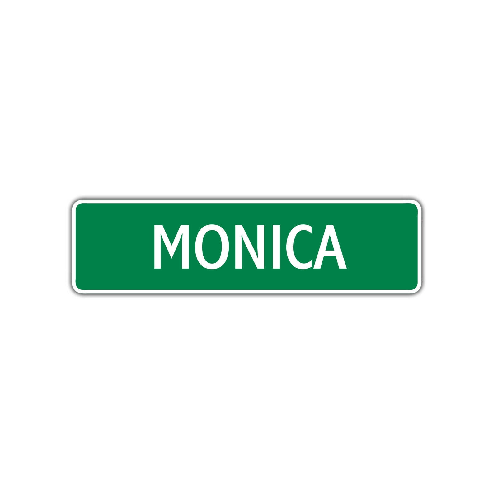 Monica Girls Children Name Letter Printed Label Indoor Outdoor Unique ...