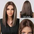 Human Hair 13x1 Lace Front Wig for Women & Girls, Shoulder Length Bob ...