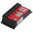 Riousery Solar Charge Controller Adjustable PWM Panel Battery ...