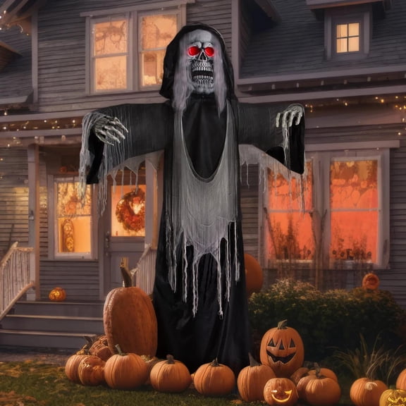 Morris Costumes35 1/4" x 6 Ft. Hanging Grim Reaper Animated Prop ...