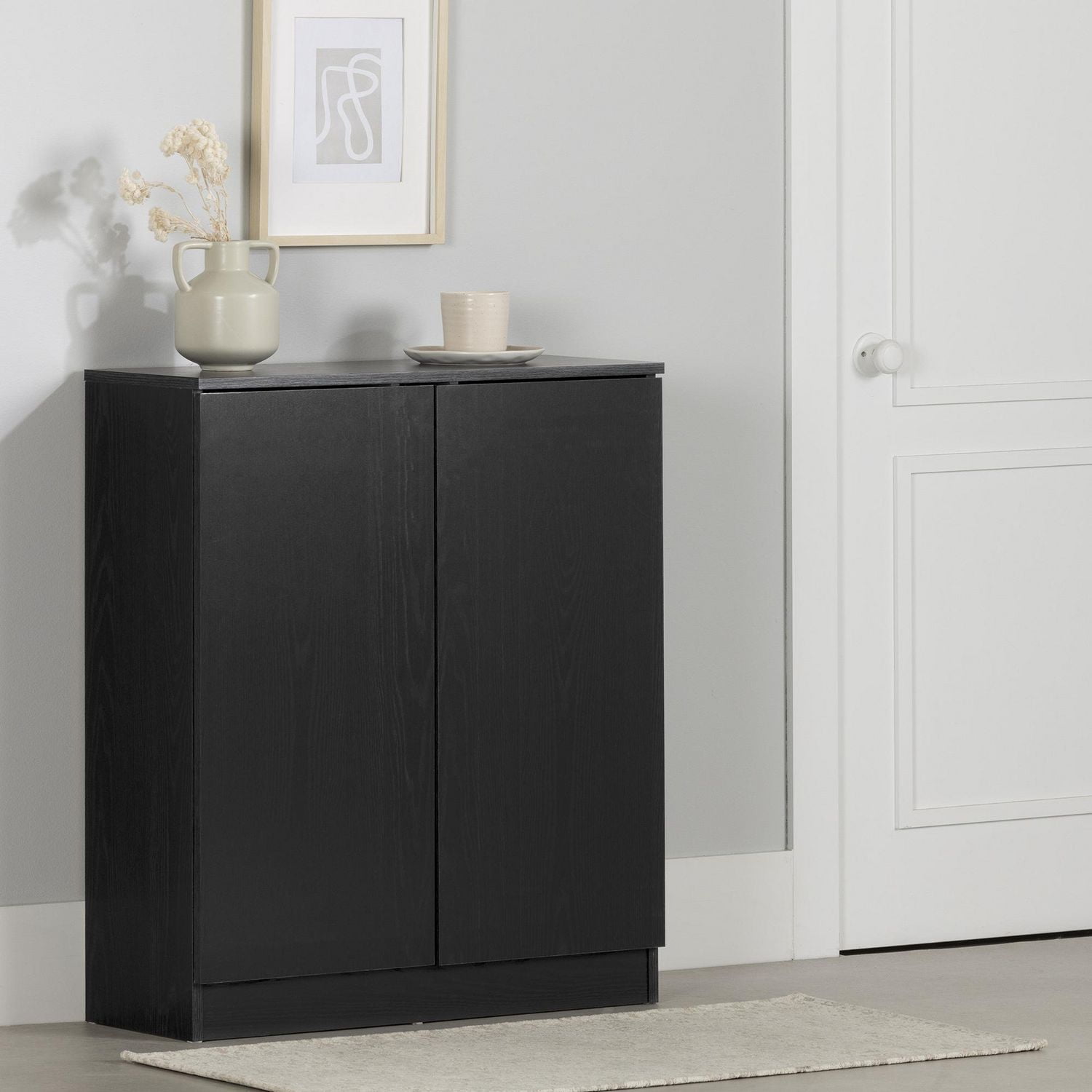 Click here for South Shore Arum 2-Door Sideboard  In Black Oak prices