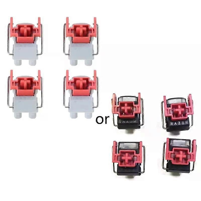 4Pcs V2 Slient Liner Red Switch Hot-Swappable DIY Clicky Linear Optical ...