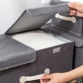 Draweror ganizer Storage Box, Oimcto Fabric Folding Storage Bin with ...