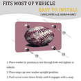 ADECORIVY Ball Baseball Softball License Plate, Aluminum Decorative ...