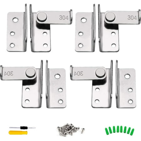 Qianli 4 Pcs Hasp Latch, 304 Stainless Steel Door Latch for Doors ...