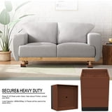 DEWEL Adjustable Square Bed Risers - Heavy Duty, Extra Tall, Stackable ...