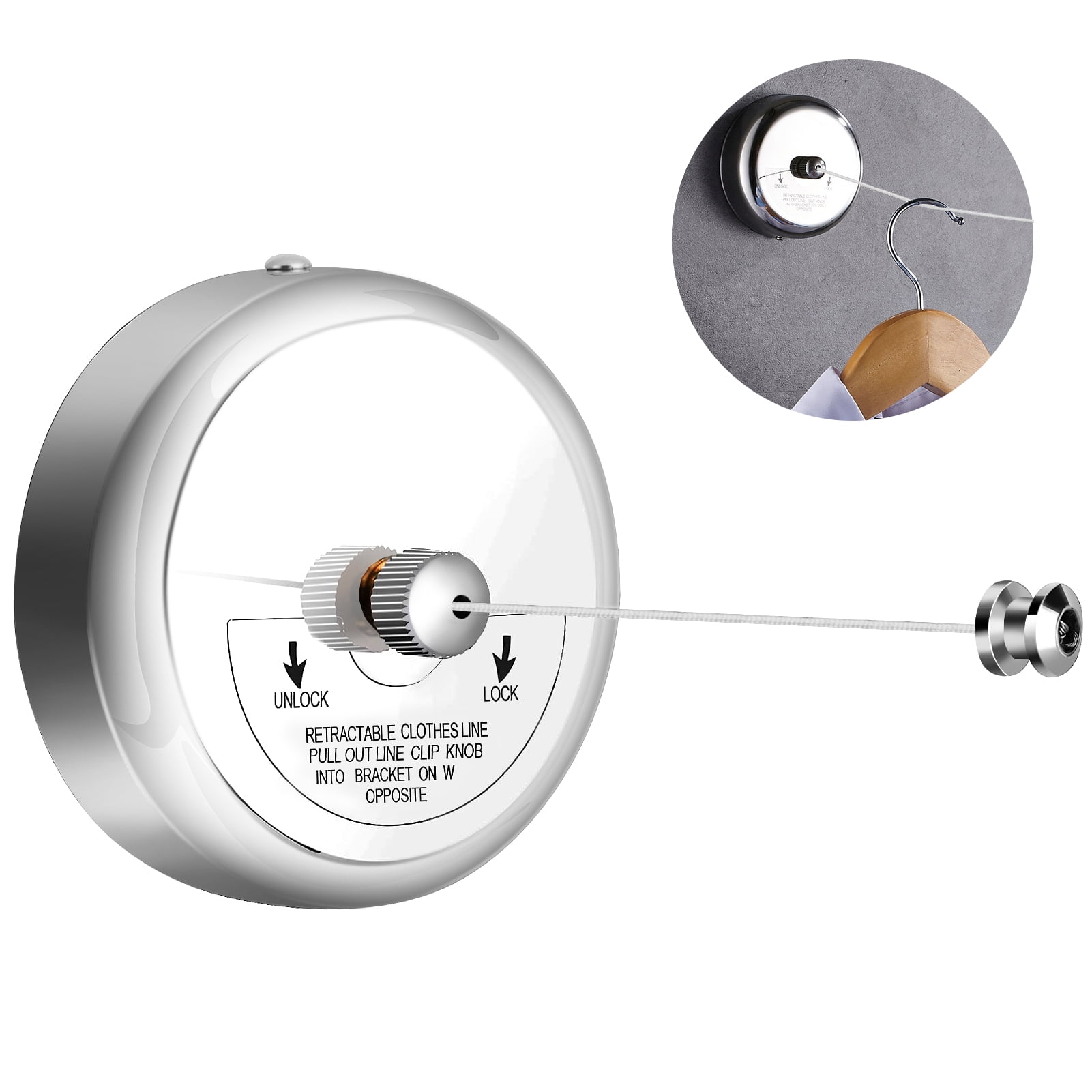 Skycase Retractable Clothes line, Stainless Steel Heavy Duty ...