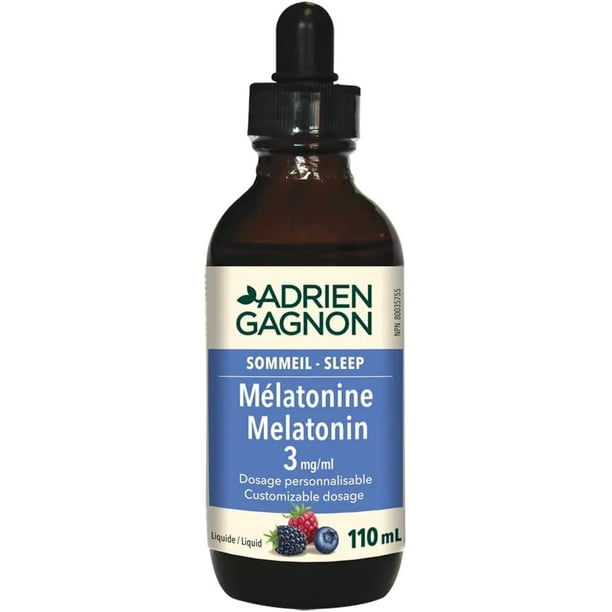 Adrien Gagnon - Liquid Melatonin 3 mg, for Faster and Softer Sleep ...
