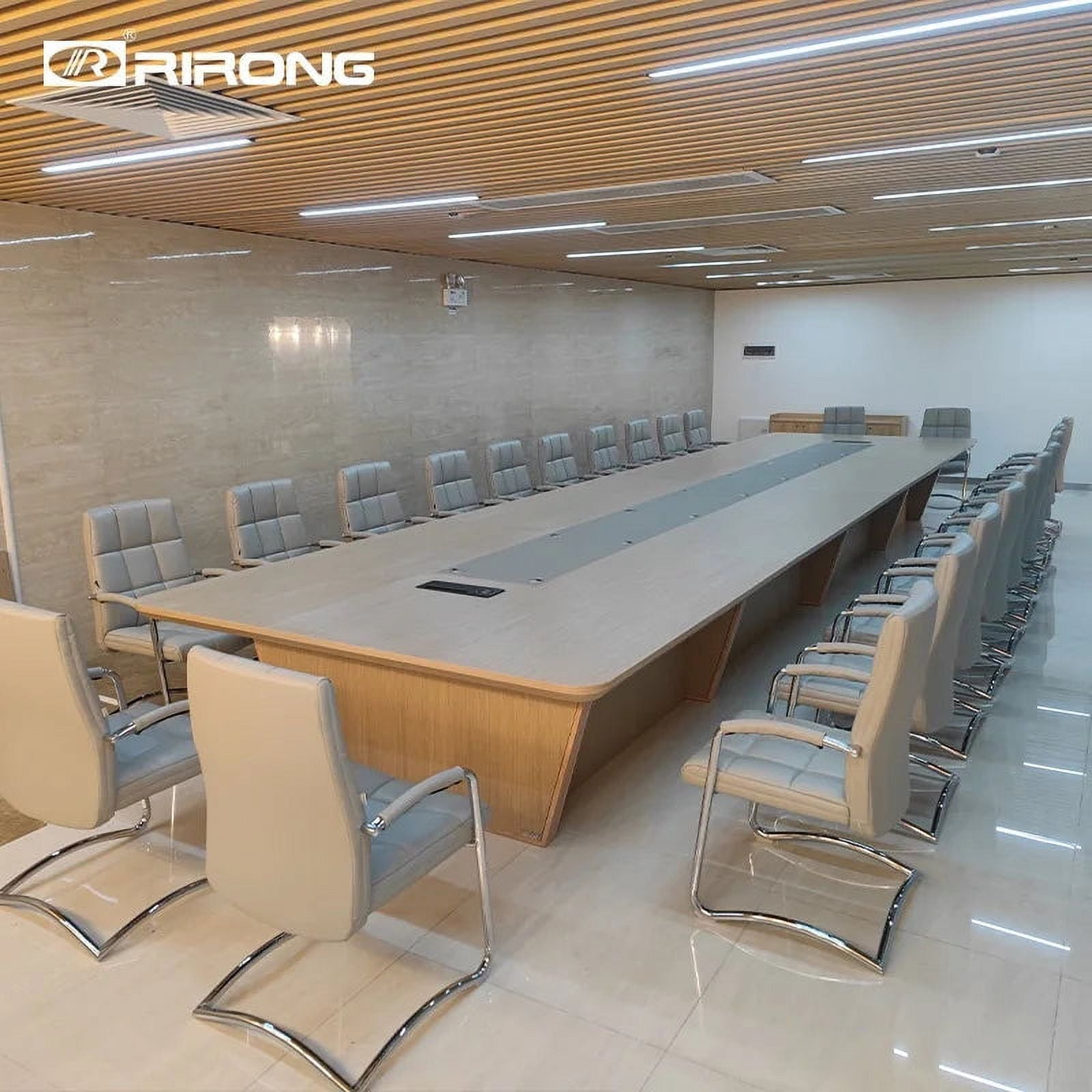 Leather desk conference table long table bar table conference room work ...