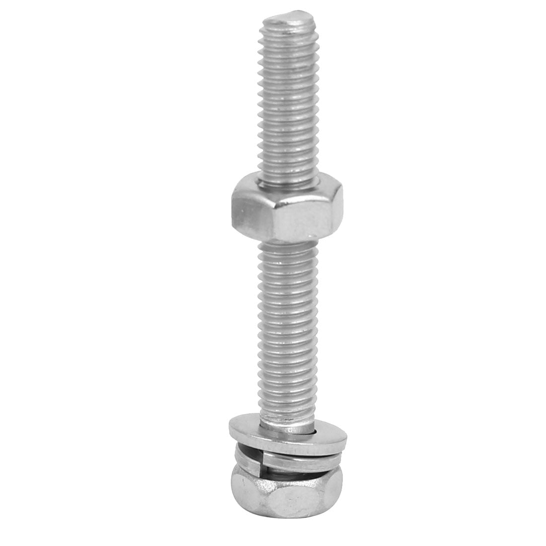M6 X 45mm 304 Stainless Steel Phillips Hex Head Bolts Nuts W Washers 5 m6-x-45mm-304-stainless-steel-phillips-hex-head-bolts-nuts-w-washers-5