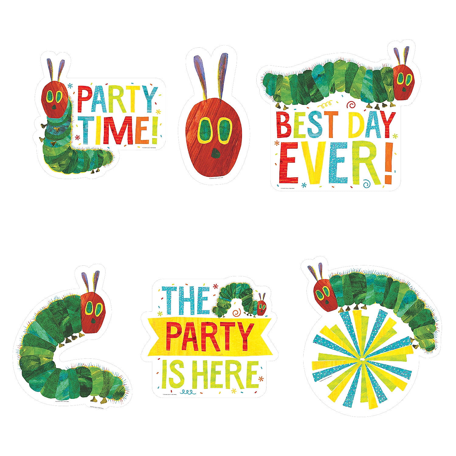 Very Hungry Caterpillar Wall Cutouts - Party Decor - 5 Pieces - Walmart.com