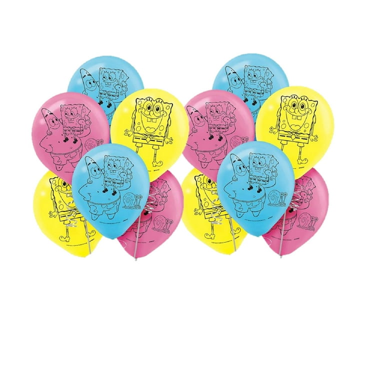 Spongebob Holding Balloons