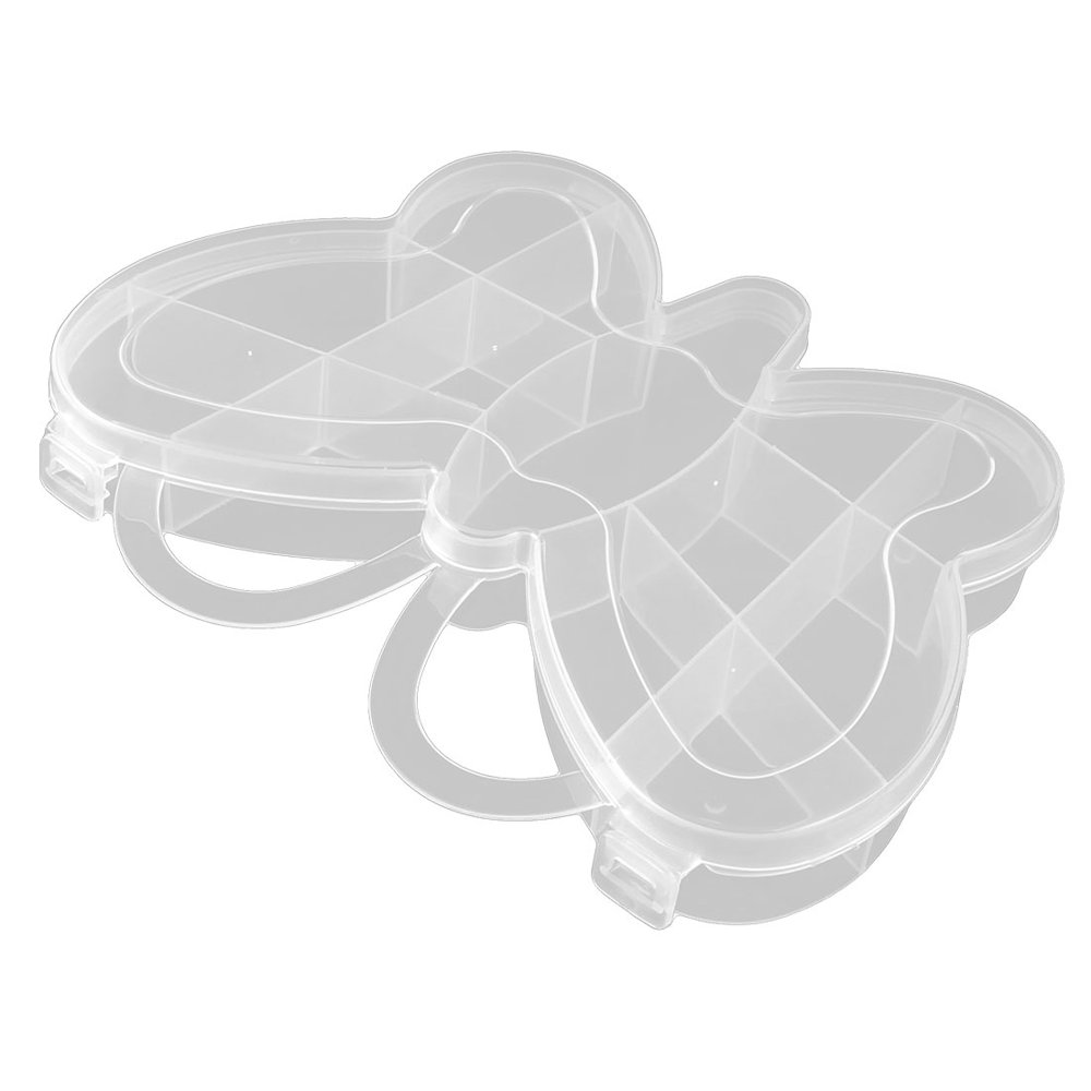 Household Plastic Butterfly Design 13 Compartments Container Storage ...