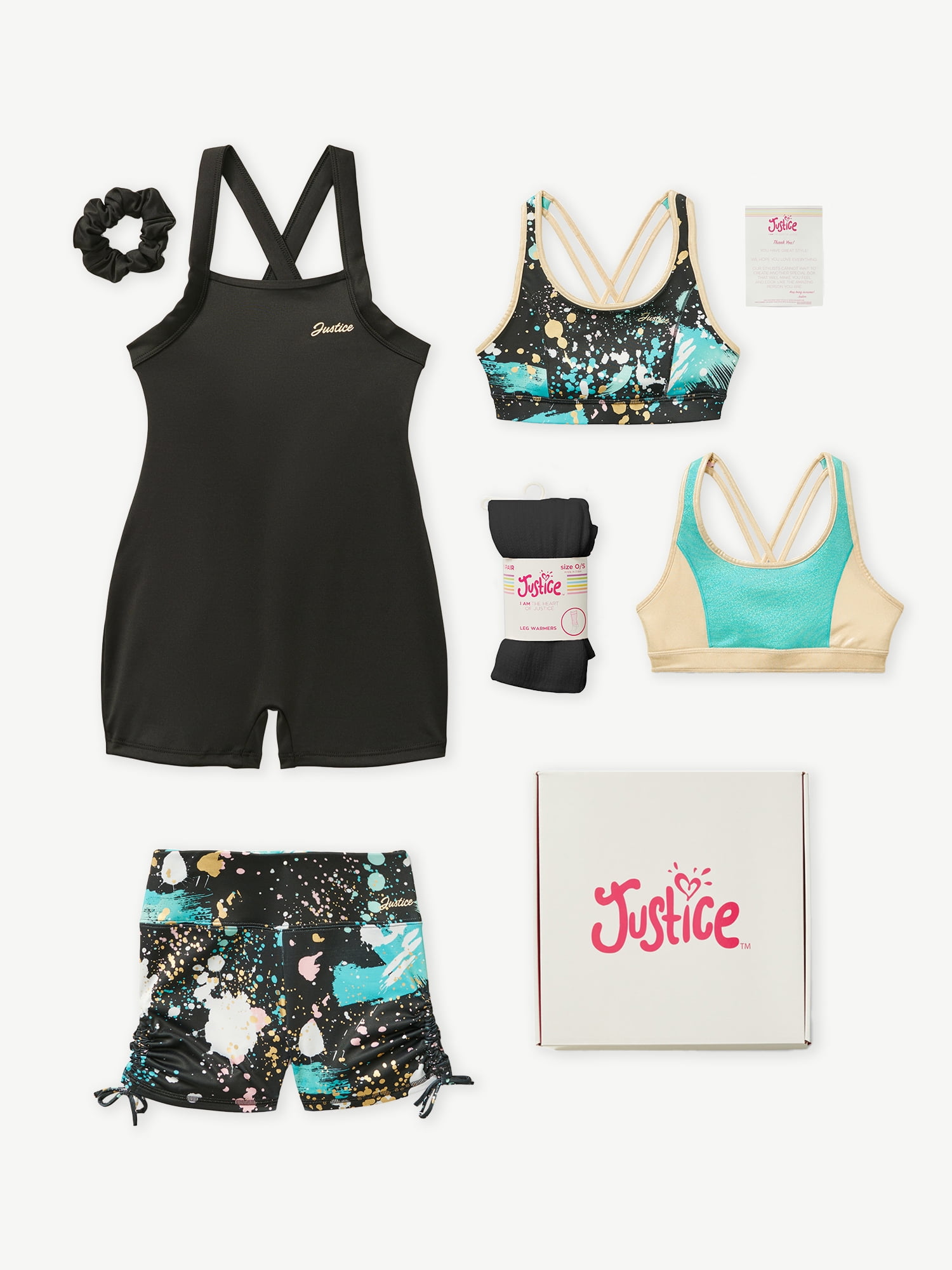 Buy Justice Girls Holiday Gift Box - 4 Piece Dance Set Including ...
