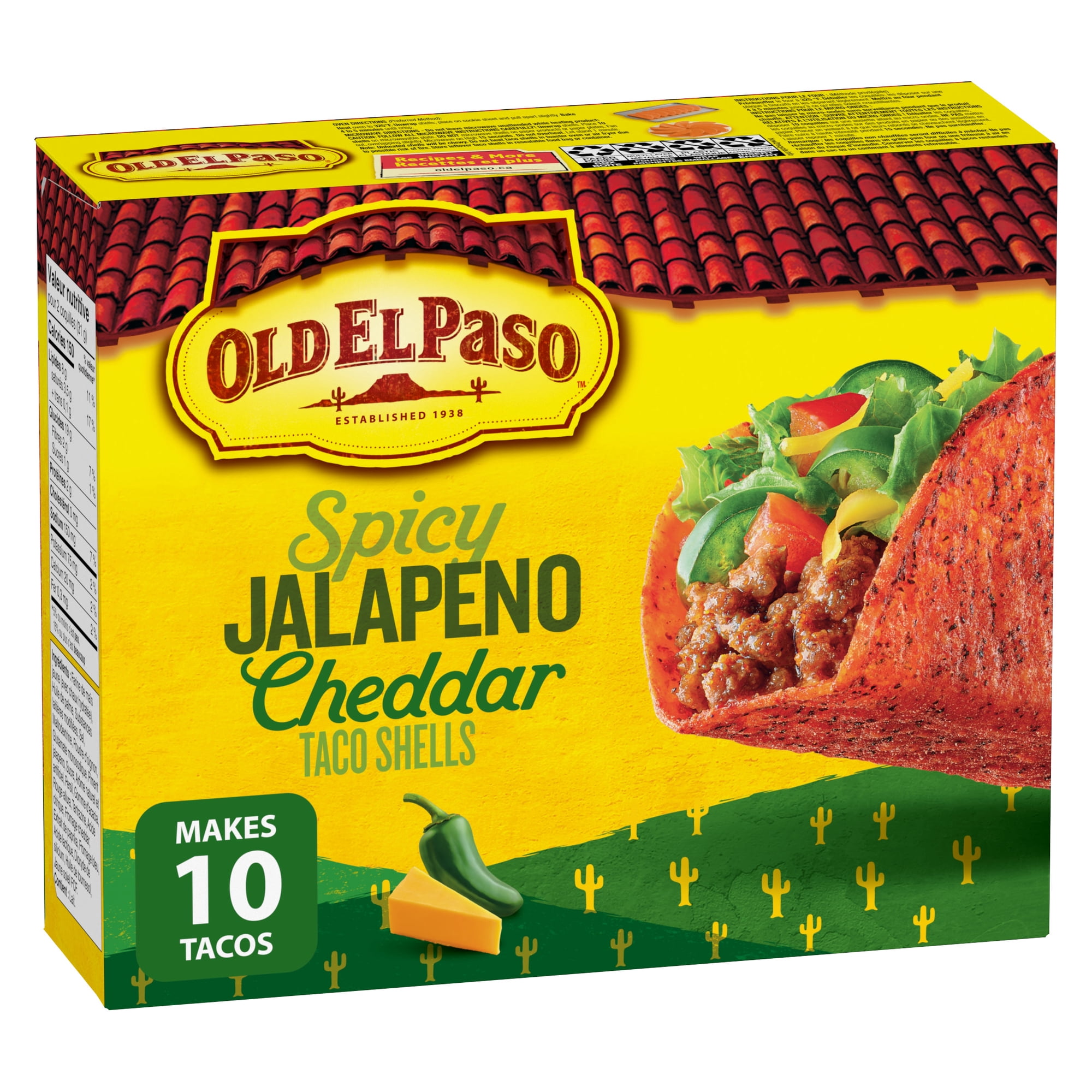 Click here for Old El Paso Old De Paso Spicy Jalepeno Cheddar She... prices