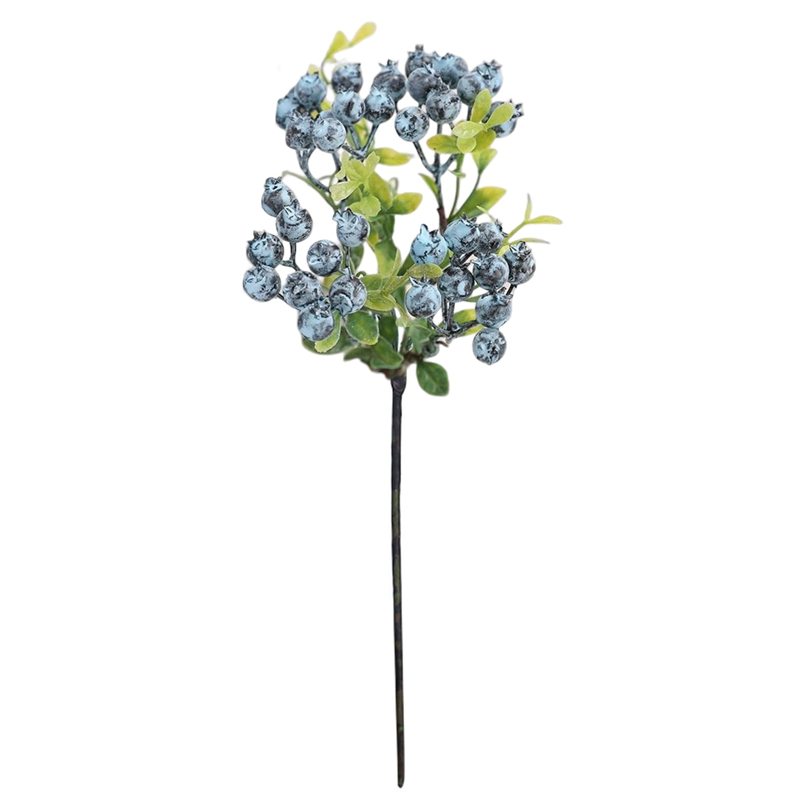 Plastic Artificial Blueberries Fake Blue Berries Plant Blueberry ...