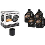 Maxima V-Twin Quick Change Kit Mineral with Black Filter, Evo/Sportster ...