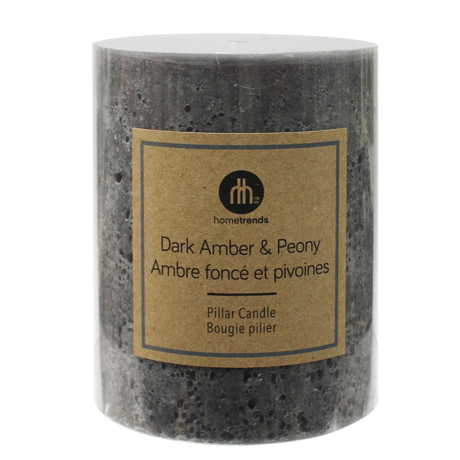 Click here for Hometrends 5 Dark Amber & Peony Scented Pillar Can... prices