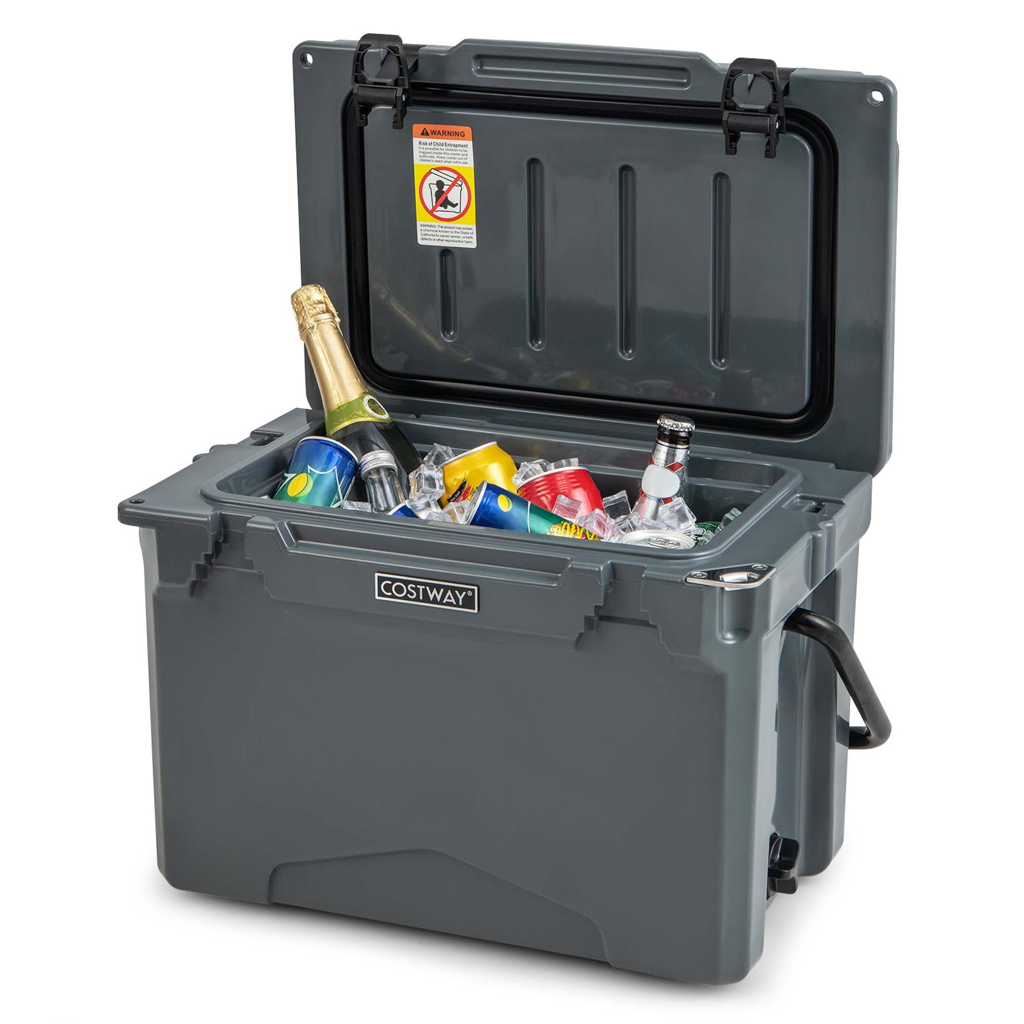 Click here for Costway 25 Qt Portable Cooler Rotomolded Ice Chest... prices