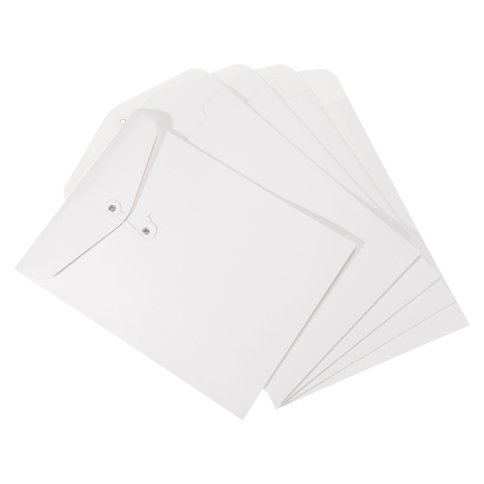 Uxcell A4 Document Holder Filing Pocket String Tie File Folders, White ...
