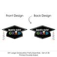 Big Dot of Happiness Hats Off Grad - Graduation Hat Decorations DIY ...