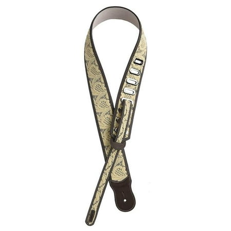 Georgia DGS07 2.25 in. Guitar Strap Brown Tan Lace Straps | Walmart Canada