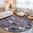 3ft Area Rug,Black Red Pink Goldfish Washable Large Rugs Soft Non-Slip ...