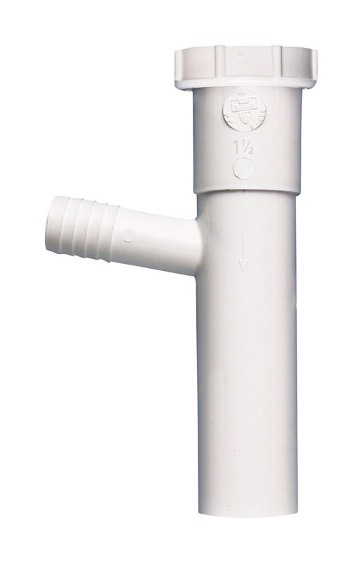 Plumb Pak 1-1/2 in. Dia. x 8 in. L Plastic Branch Tailpiece - Walmart.com