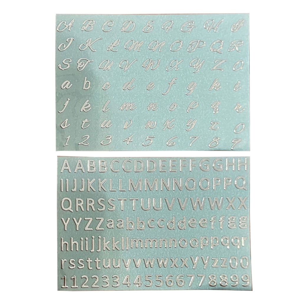 Small Letter Alphabet Stickers Mini Numbers Stickers Self Adhesive ...