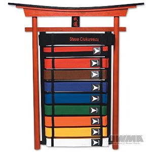 Deluxe Karate Belt Rack, Martial Art Belt Rack and Medal Display Holder ...