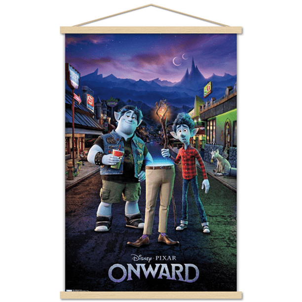Disney Pixar Onward - Dad Teaser Wall Poster with Magnetic Frame, 22. ...