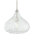 Possini Euro Design Major Brushed Nickel Mini Pendant 12 1/2" Wide ...