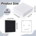 Texture Paper Jewelry Gift Boxes with Sponge Mat Inside Rectangle White ...