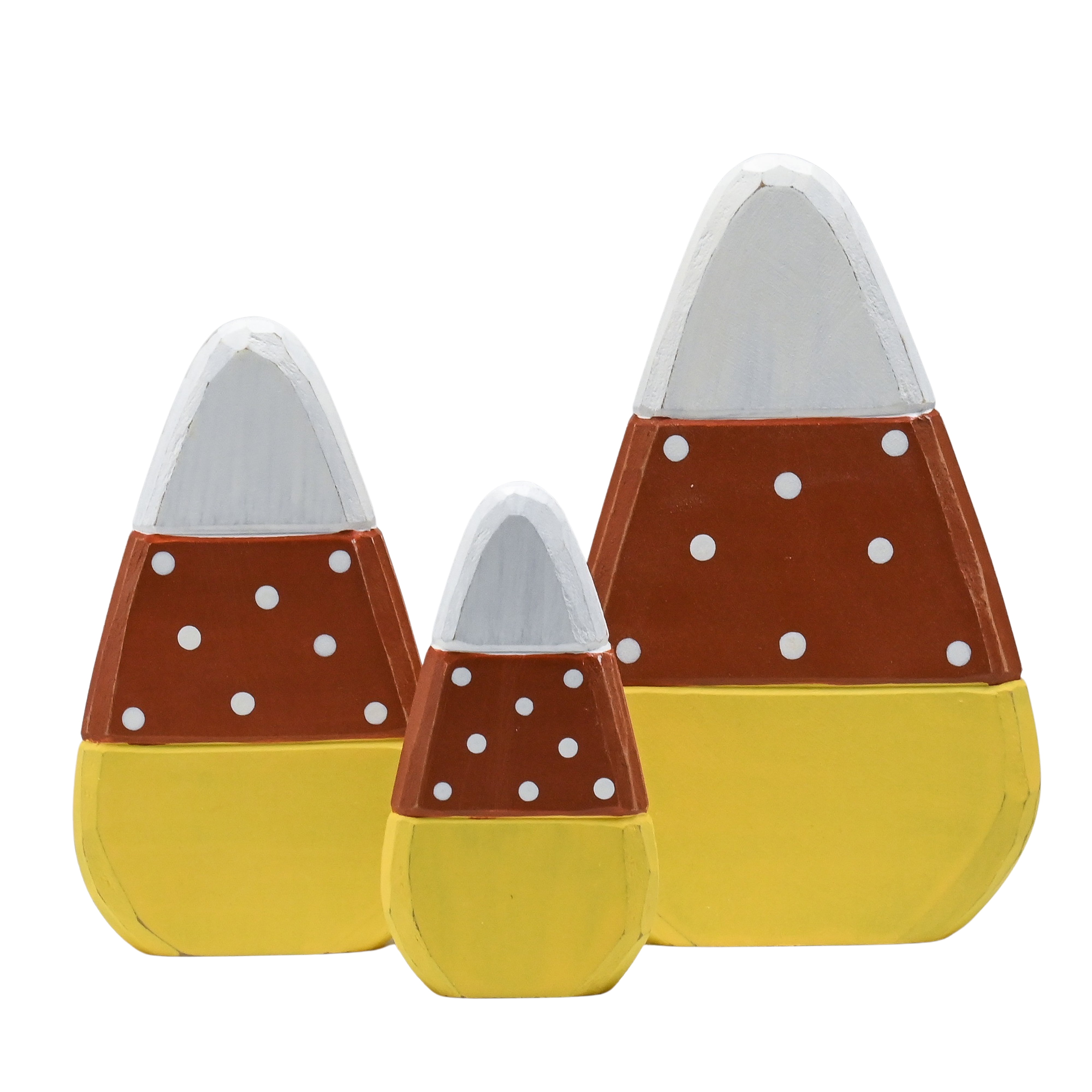Ornativity Candy Corn Home Decorations - Rustic Wooden Painted Fall ...