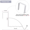 2 Pcs Over The Door Hooks Hanger Sturdy Valet Mounted Hanging Storage ...