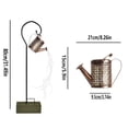 Orangide Solar Kettle Light Wrought Iron Hollow Projection Outdoor ...