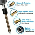 12pcs Masonry Drill Bits Set, Alloy Cross-Head Tile Drill Bits for ...