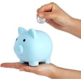 4 Pieces Cute Plastic Pig Money Bank, Unbreakable Saving Money Box Coin ...