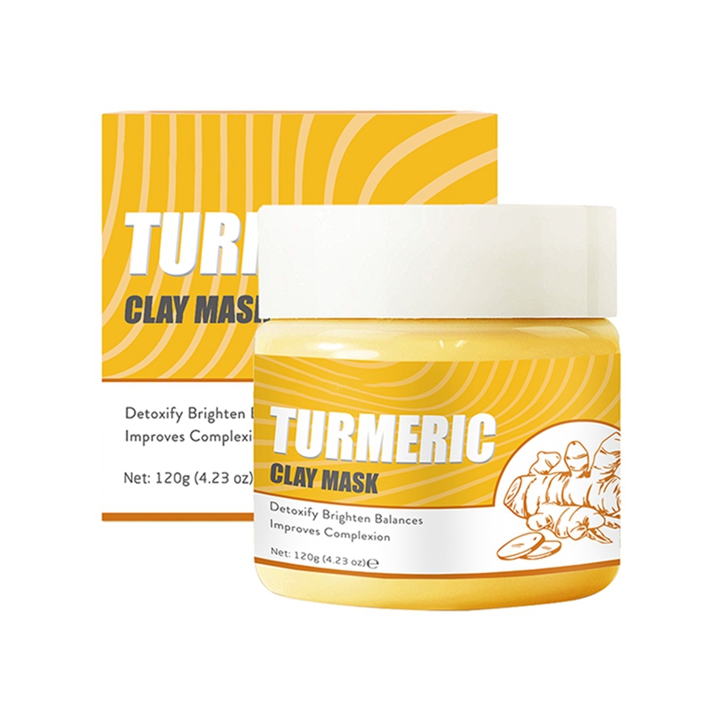 JANDEL 120g Turmeric Clay Mask Nourishing Whitening Pore Cleaner Masks ...