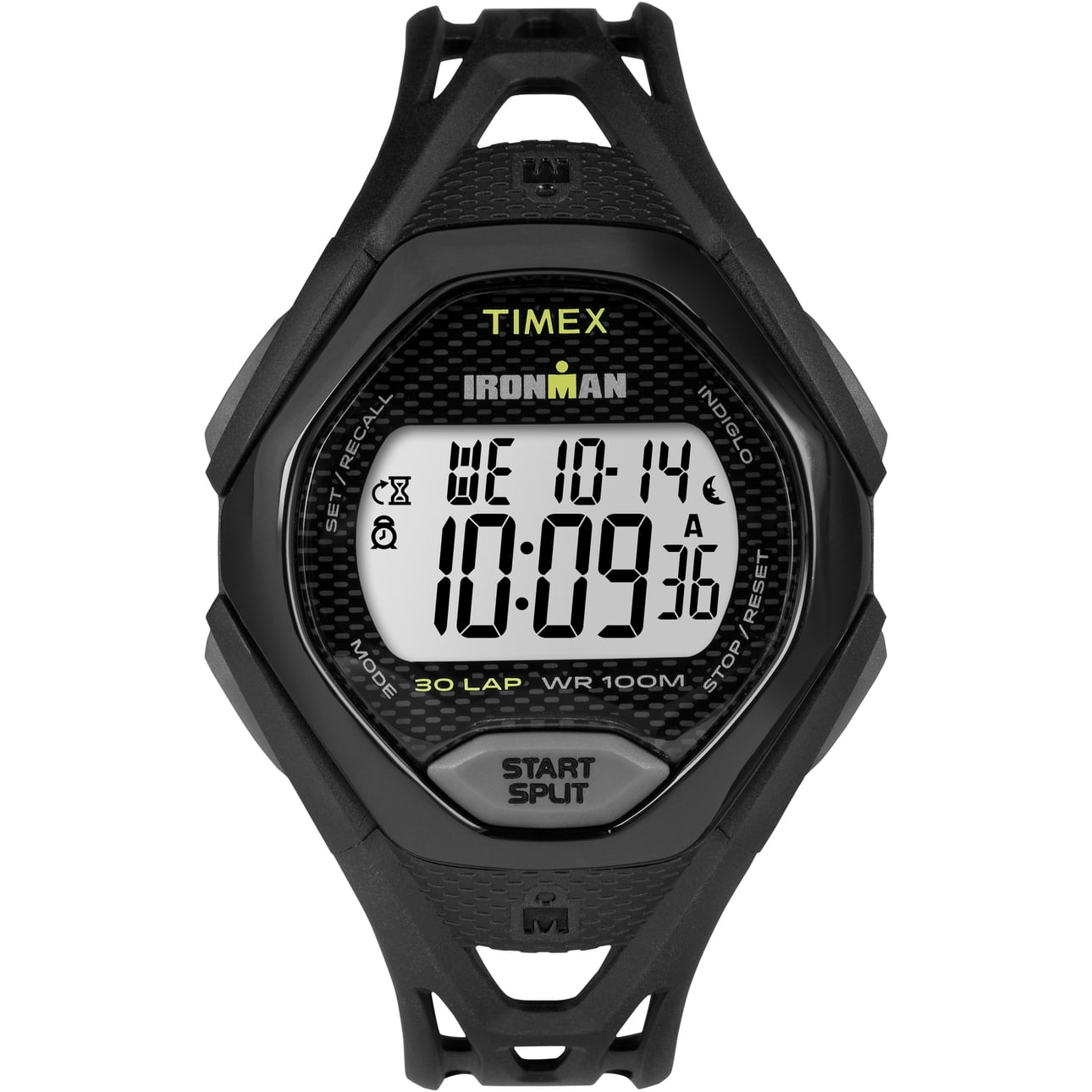 TIMEX Men's IRONMAN Sleek 30 Black 42mm Sport Watch, Resin Strap ...