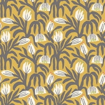 Hoopla Walls Chunky Flower Mustard Peel and Stick Wallpaper - Walmart.com