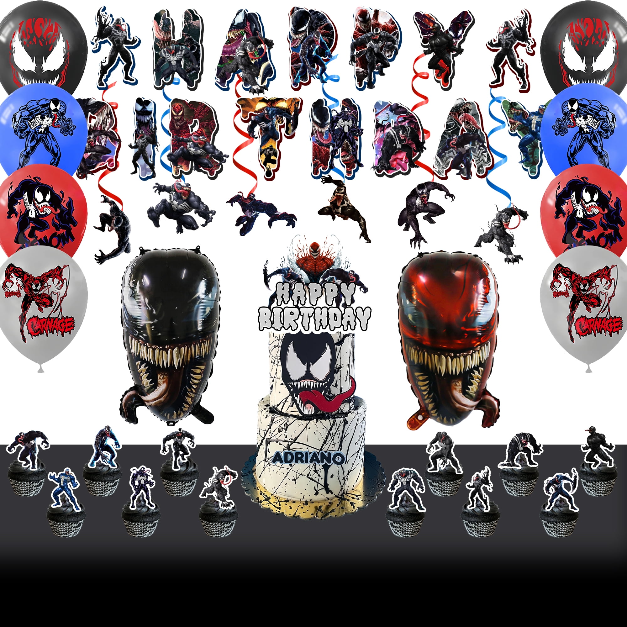 Click here for Svveautify Venom Party Decorations  35pcs Venom Bi... prices