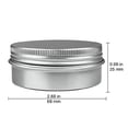 Aluminum Round Cans, 48 Pack 2 Oz Round Tin Containers Empty Container ...