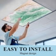1 Pack Summer Beach Fluorescent Light Covers for Ceiling Lights Green ...