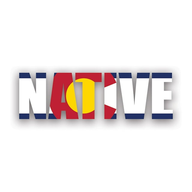 Colorado Native Sticker Decal - Self Adhesive Vinyl - Weatherproof ...