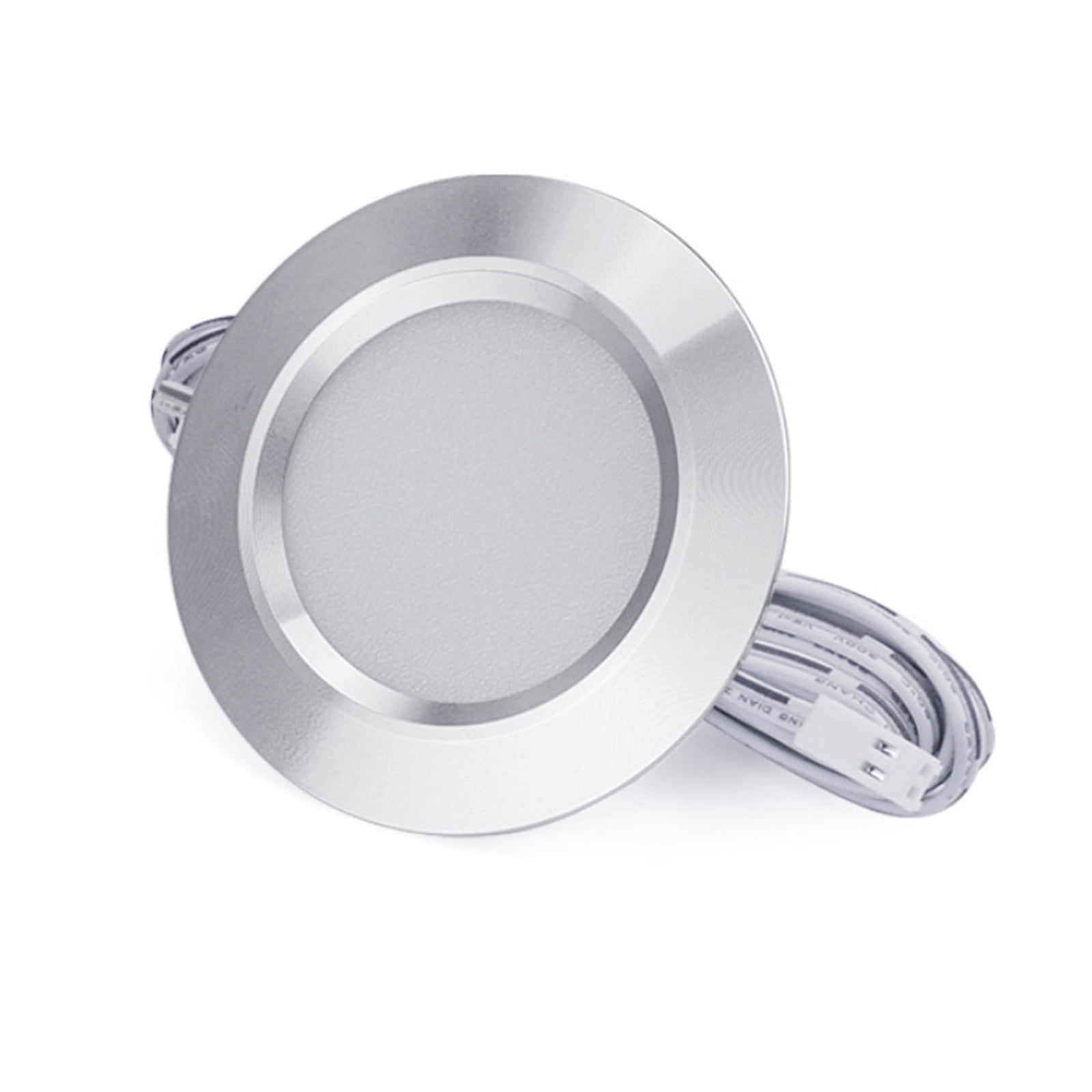 Mini vitrina de luz LED redonda ultrafina con luz LED incorporada ...