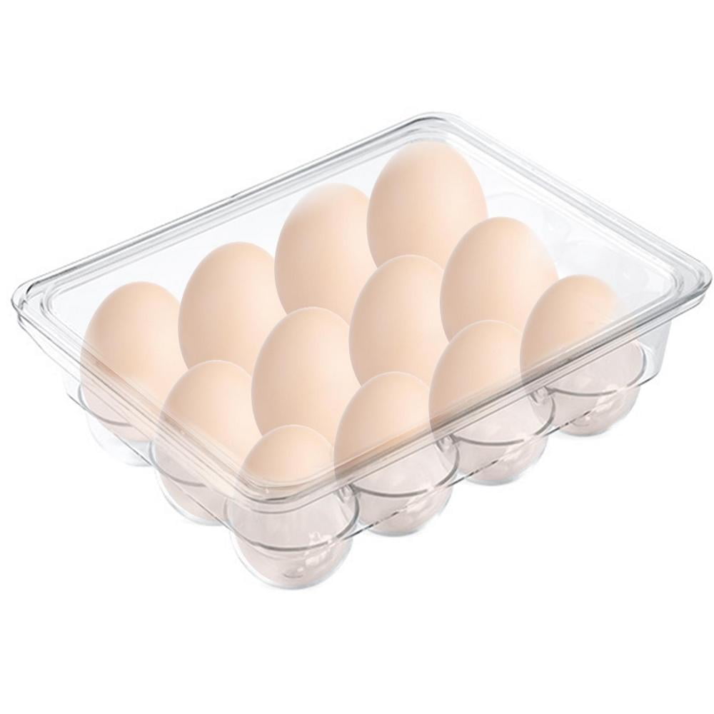 Egg Carton with Lid | 14 Compartment Kitchen Egg Holder for ...